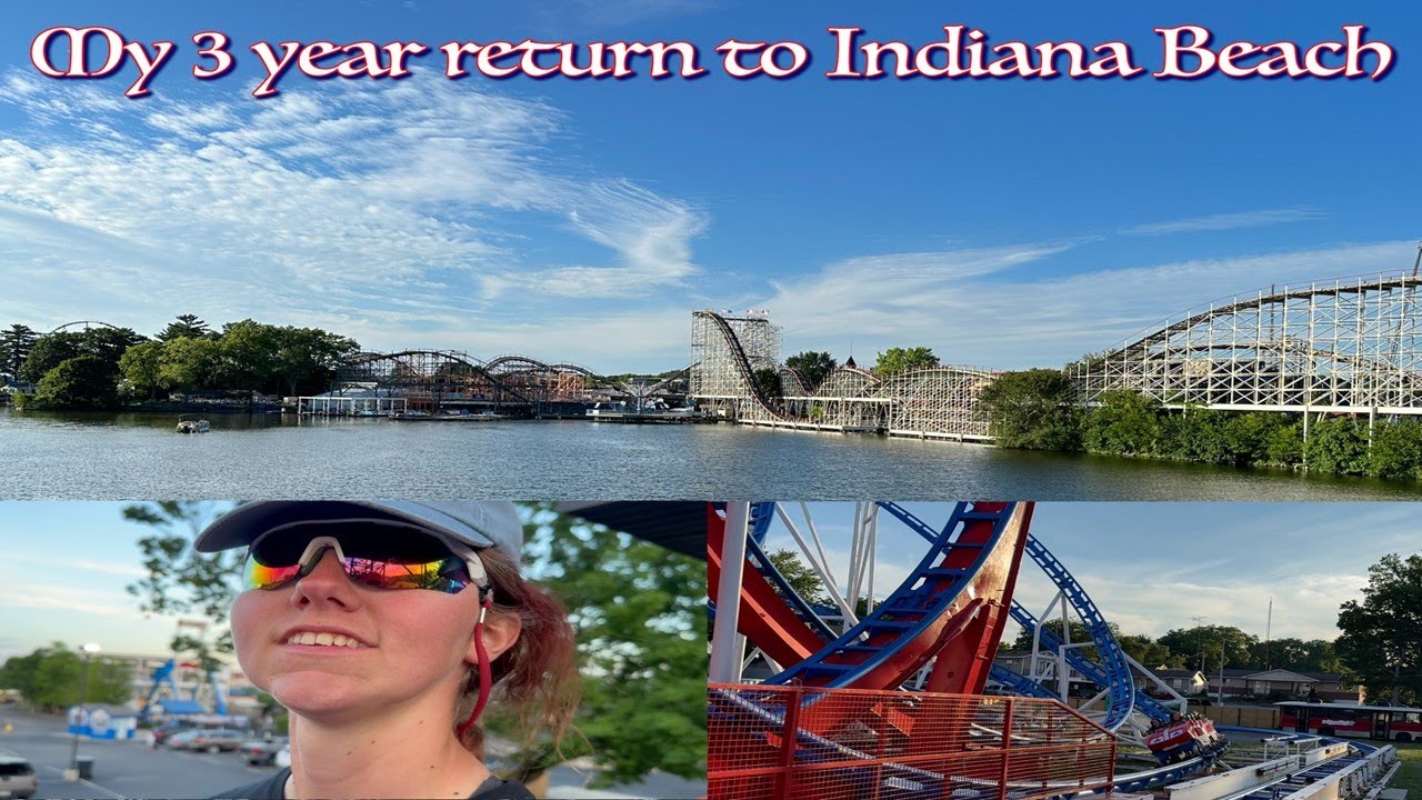 Riding the All American Triple Loop NEW FOR 2024 ATTRACTION at Indiana ...