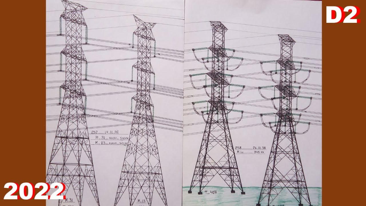 Power Lines Drawing