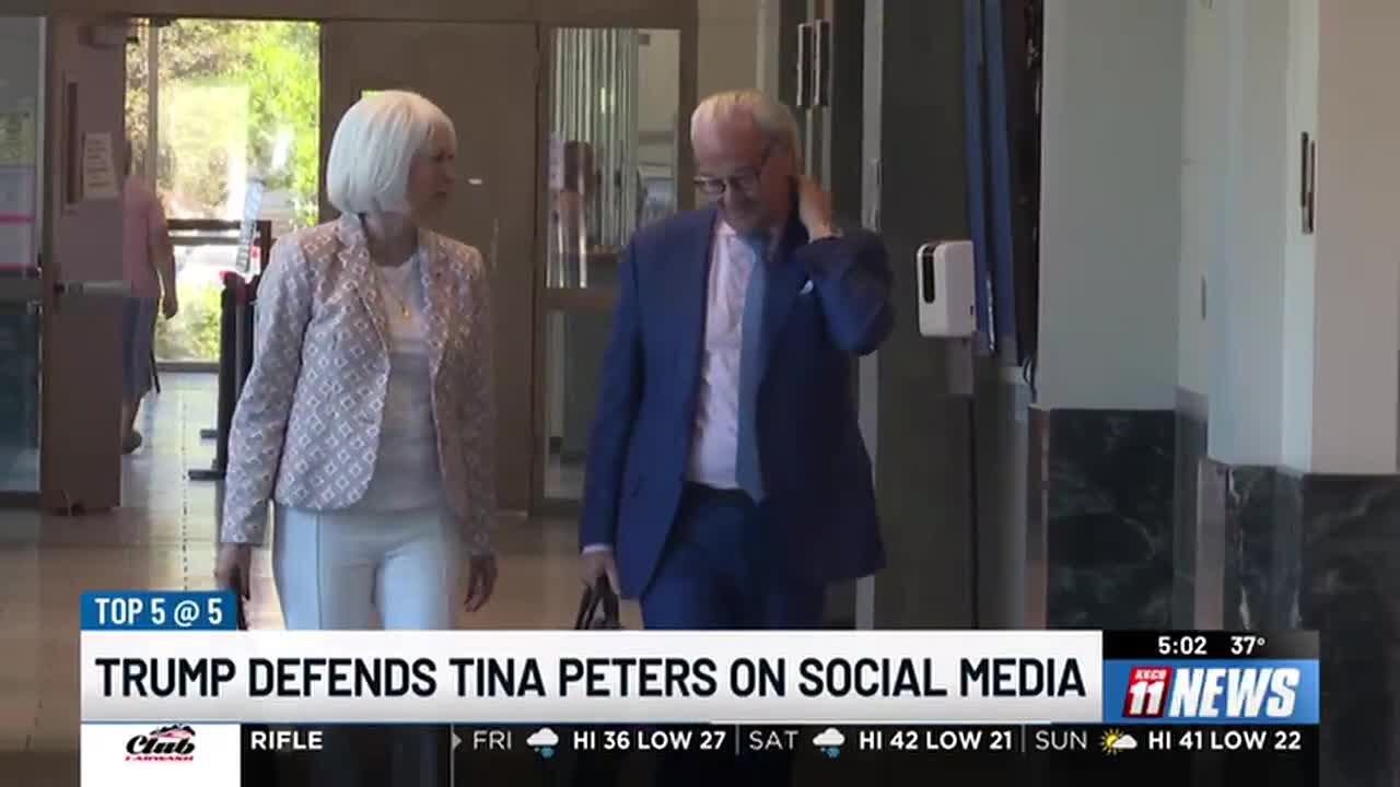 President Trump defends Tina Peters, calls for her release again - YouTube