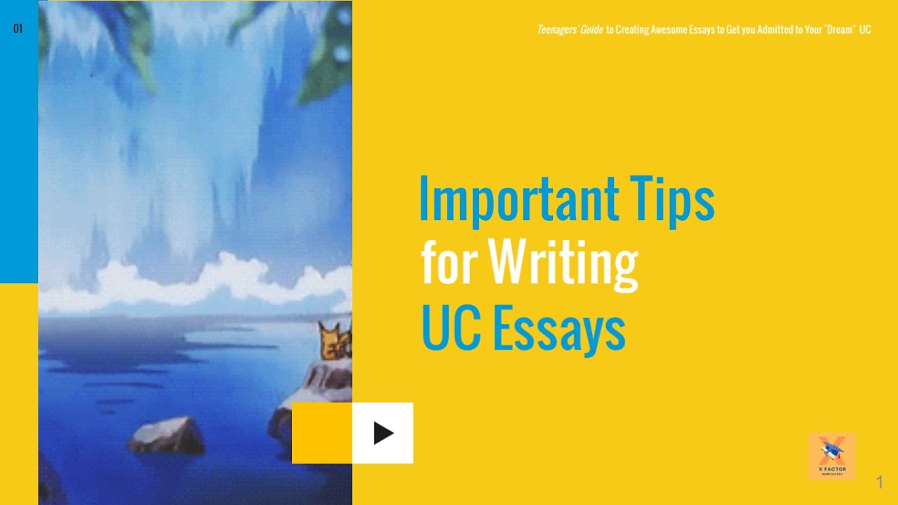 Important Tips for Writing UC Essays - YouTube
