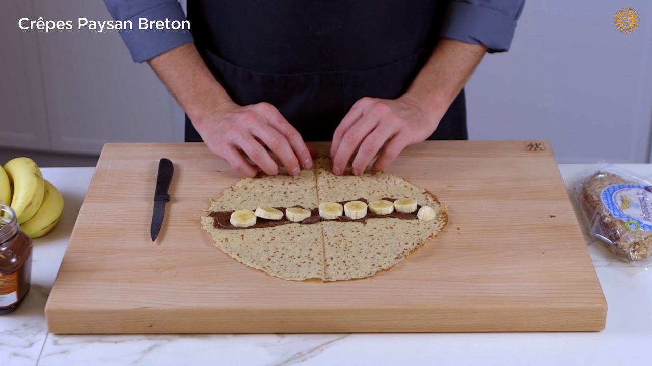 POSTRE - Crêpes Paysan Breton con relleno dulce - YouTube