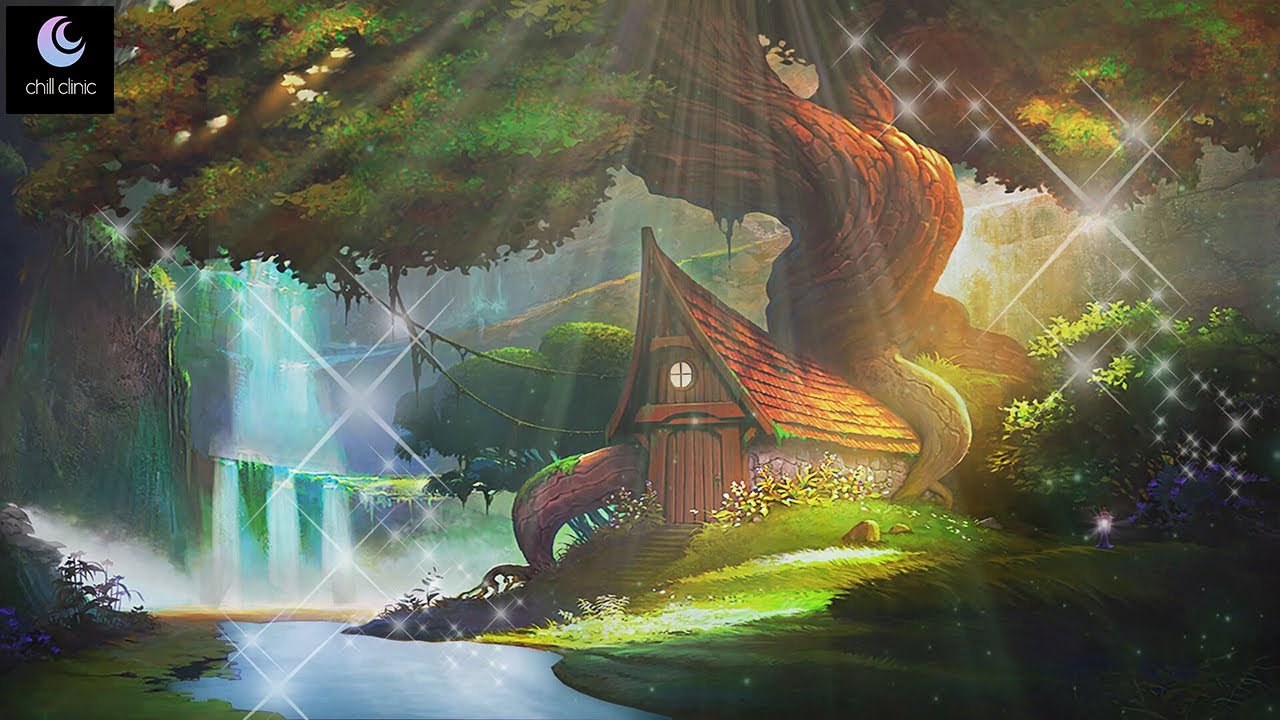 𝐸𝒩𝒞𝐻𝒜𝒩𝒯𝐸𝒟 𝐹𝒪𝑅𝐸𝒮𝒯 𝒜𝑀𝐵𝐼𝐸𝒩𝒞𝐸 🌲 nature sounds, wind chimes, calm lake waves ...