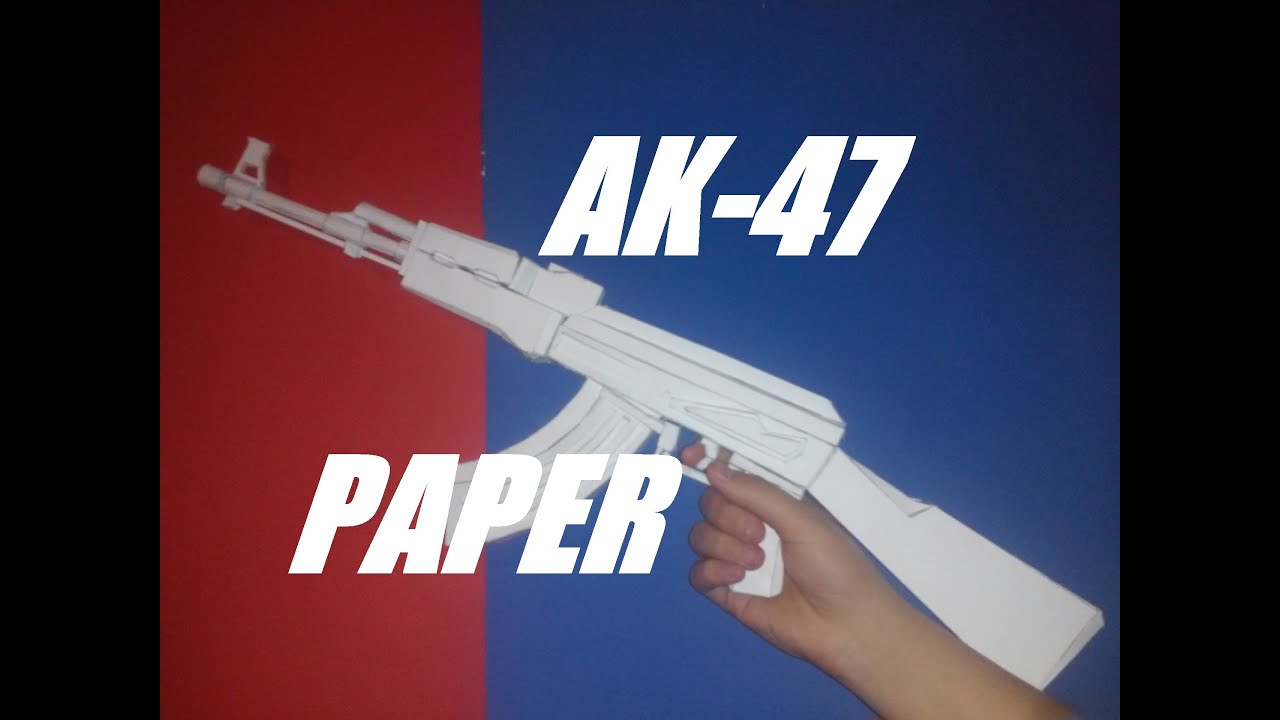 Jak zrobić AK 47 z papieru? / How to make AK 47 paper? - YouTube