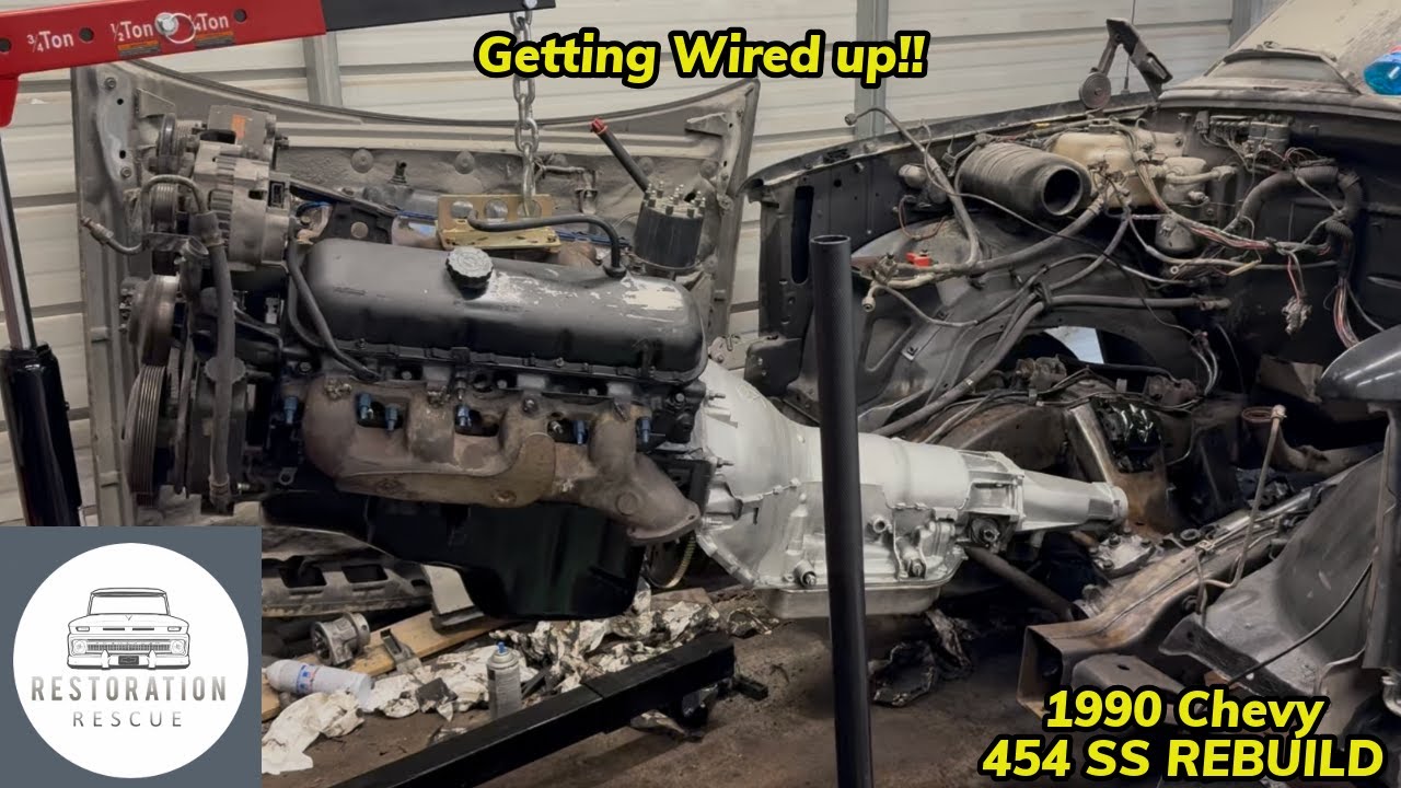 Getting It Wired Up!!! 1990 Chevy 454 SS Rebuild - YouTube