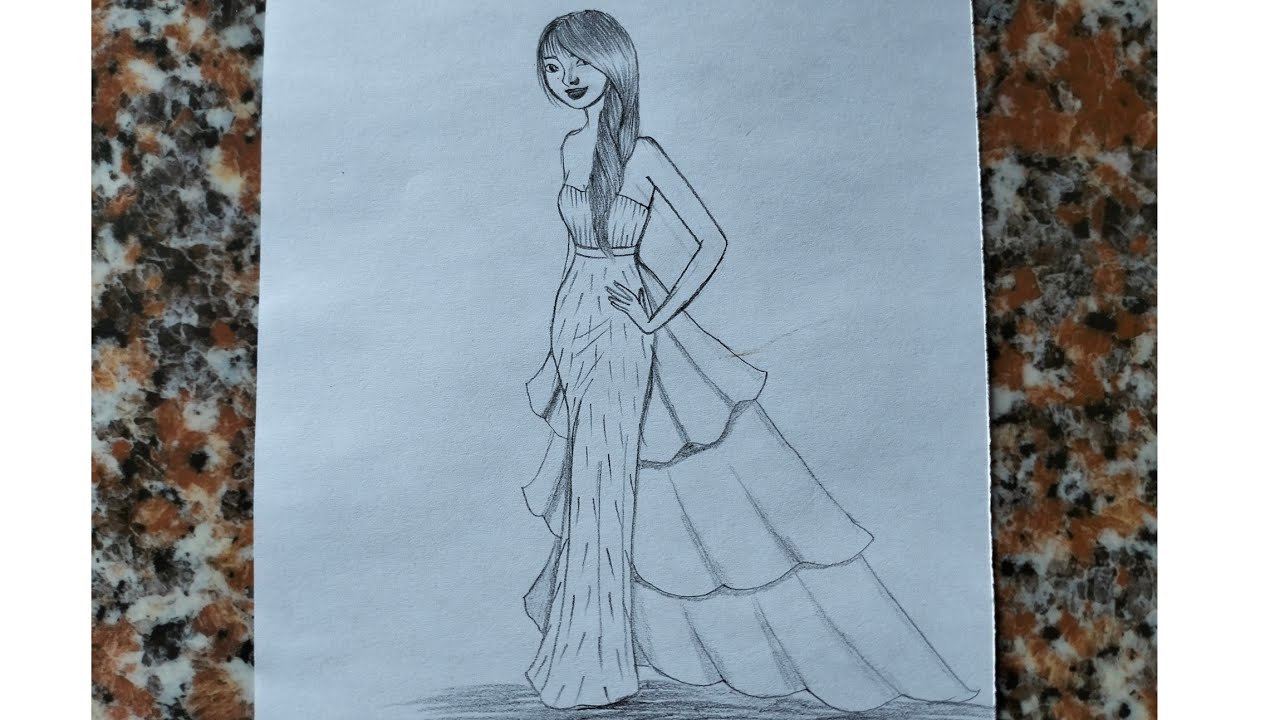 how to draw a girl step by step. - YouTube