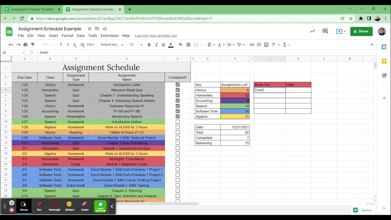 Practical Way to Keep Track of School Assignments - YouTube