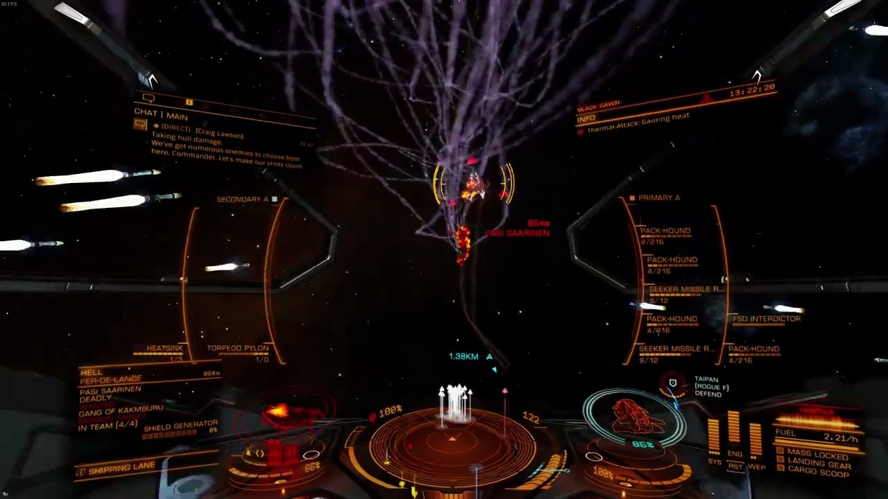 Elite Dangerous: Federal Gunship missile platform wing assassination ...