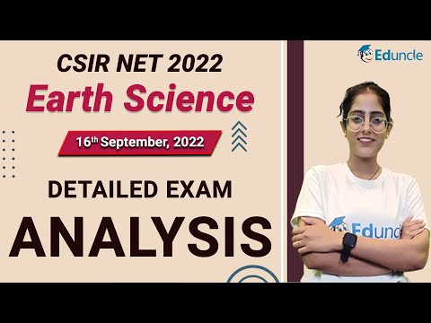CSIR NET Earth Science 2022 | CSIR NET Earth Science Paper 16 Sep ...