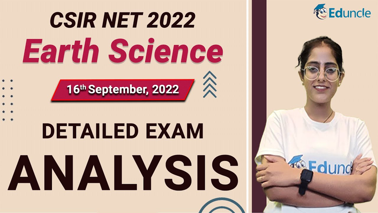 CSIR NET Earth Science 2022 | CSIR NET Earth Science Paper 16 Sep ...