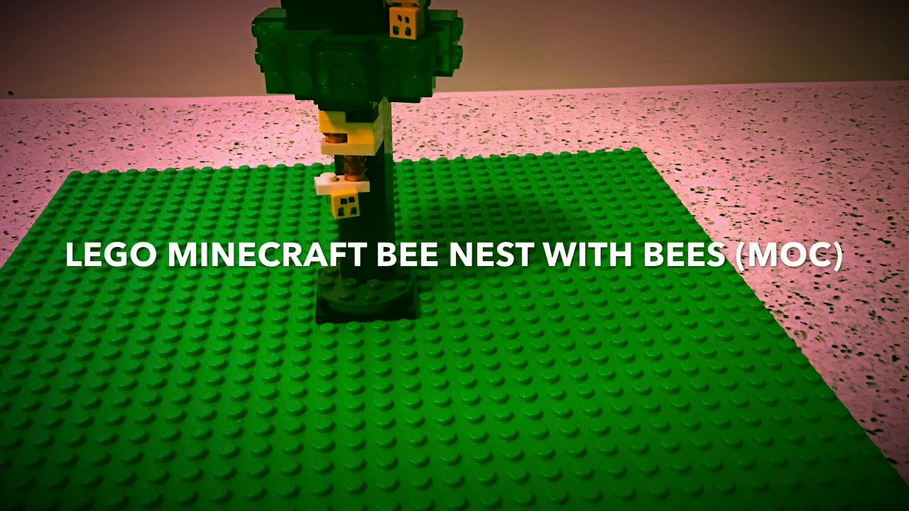 LEGO MINECRAFT BEES NEST AND BEES (MOC) - YouTube