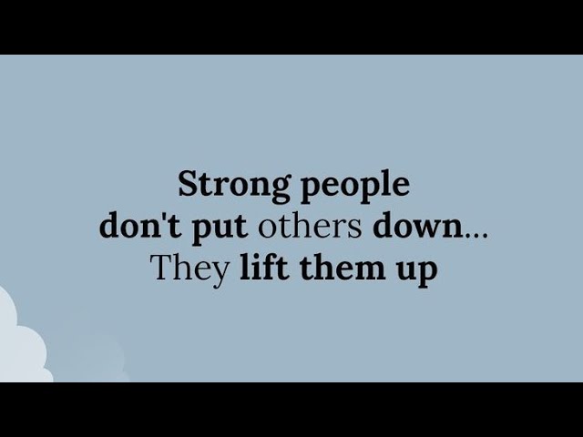 Put Down Other People
