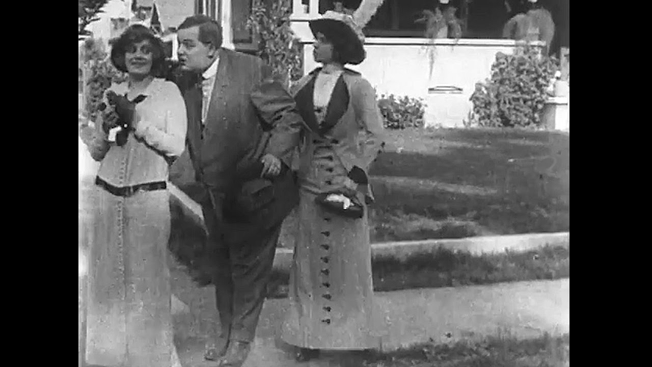 A Flirt's Mistake (1914) Roscoe 'Fatty' Arbuckle, Minta Durfee, Edgar ...