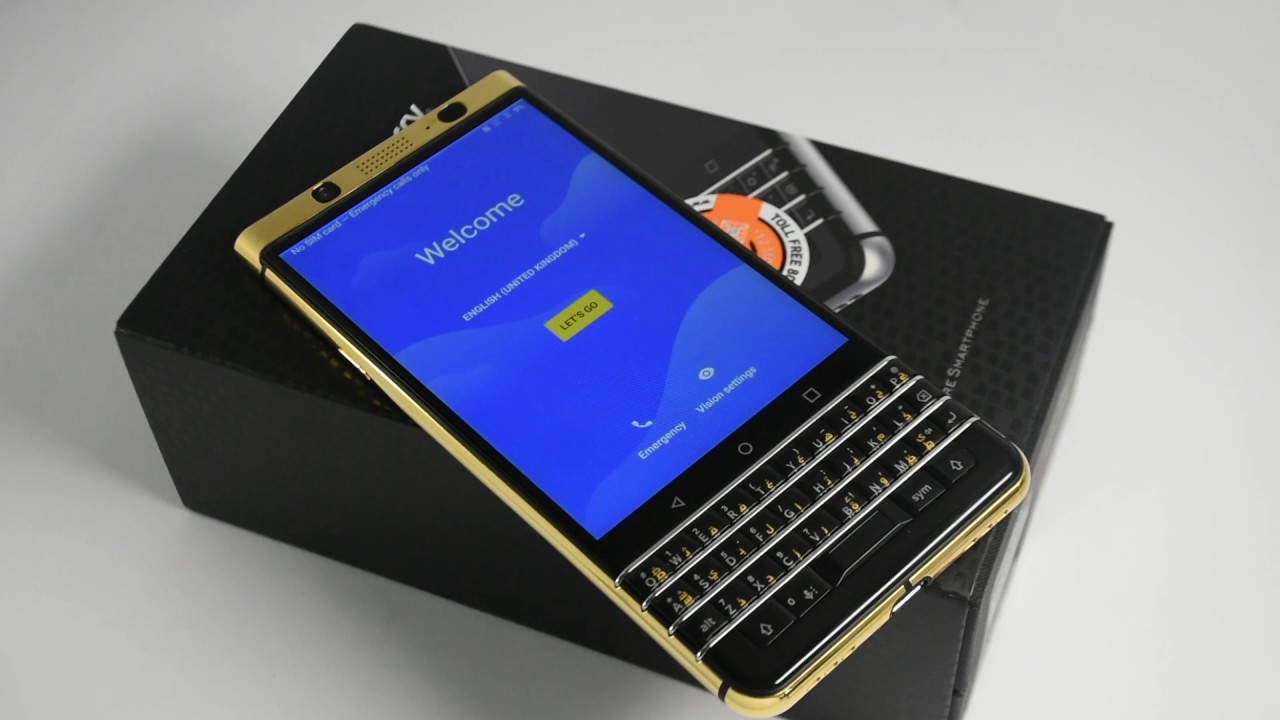 blackberry keyone gold - YouTube