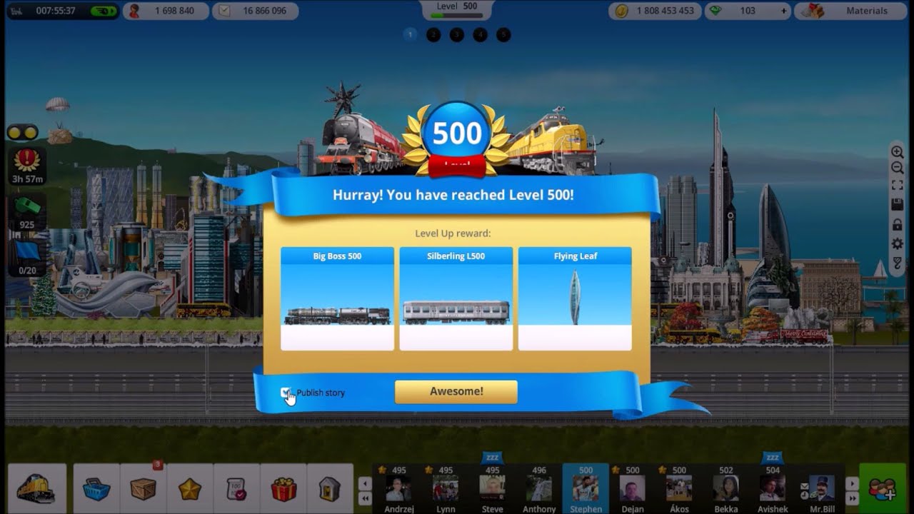 [HD] TRAINSTATION LEVEL UP 500 | GAMEPLAY - NEW MUSEUM - YouTube