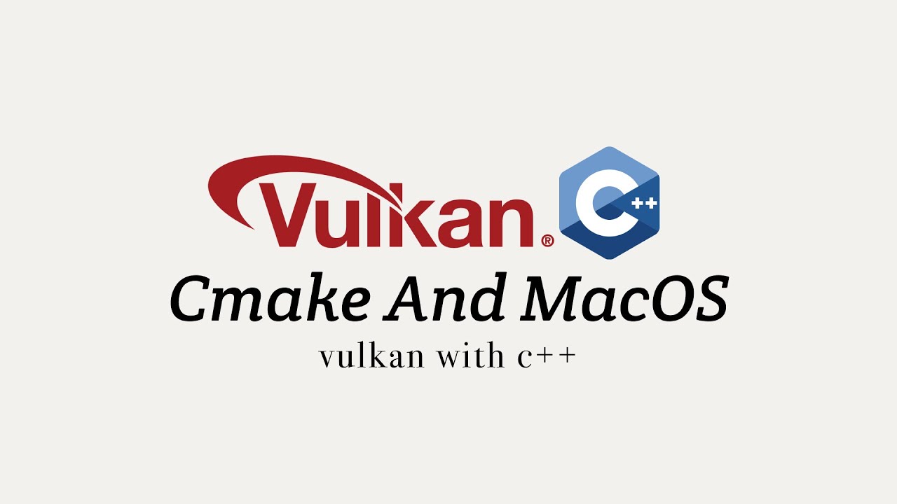 Making a Vulkan cmake project in macOS - YouTube