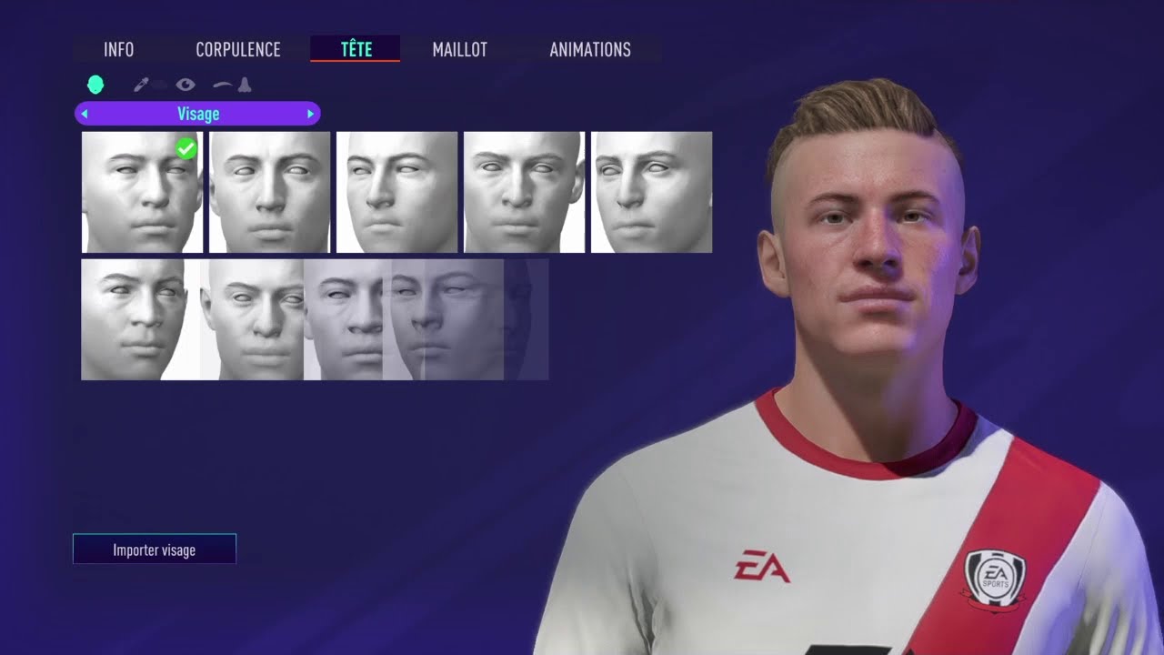 Fifa 21 : création du joueur #1 - YouTube