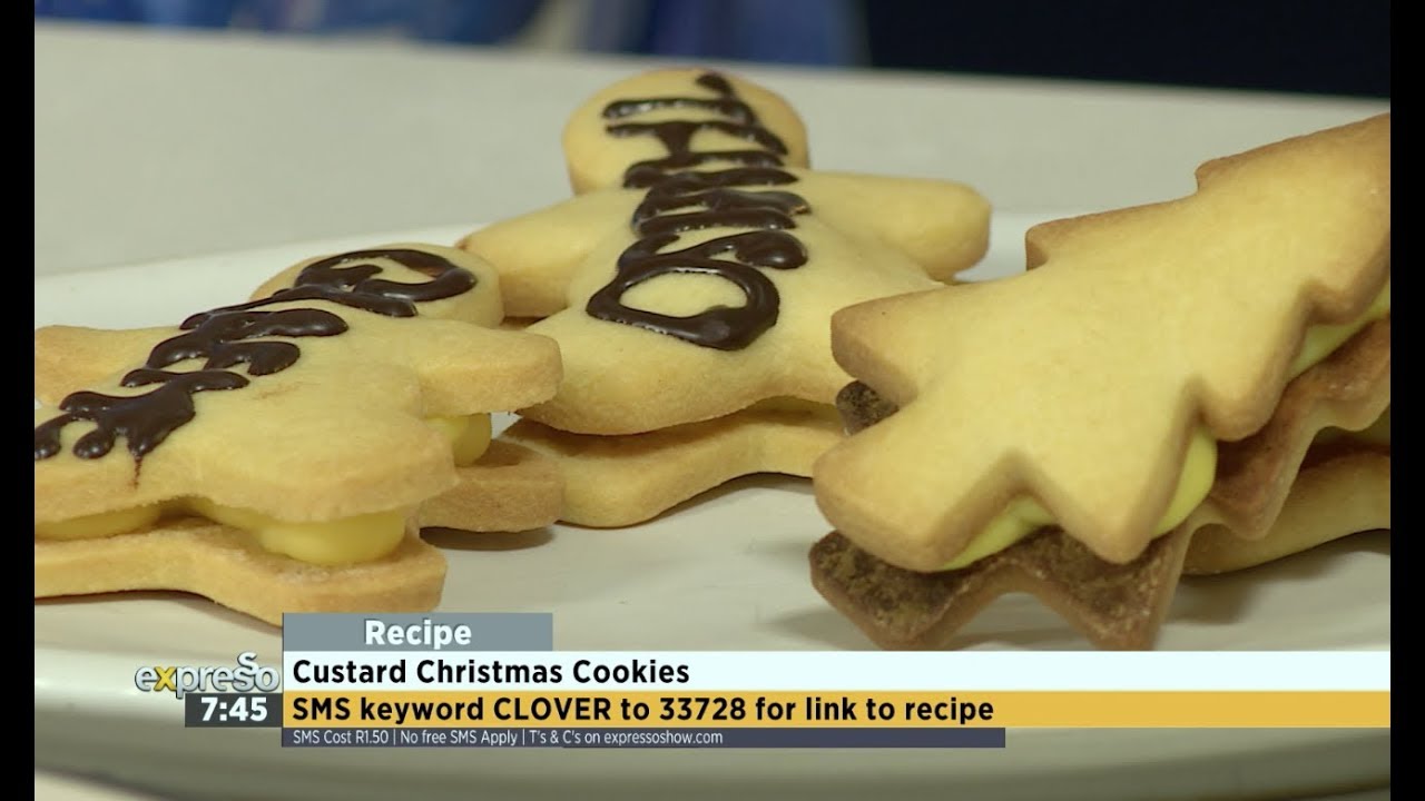 Recipe: Custard Christmas Cookies (CLOVER) - YouTube