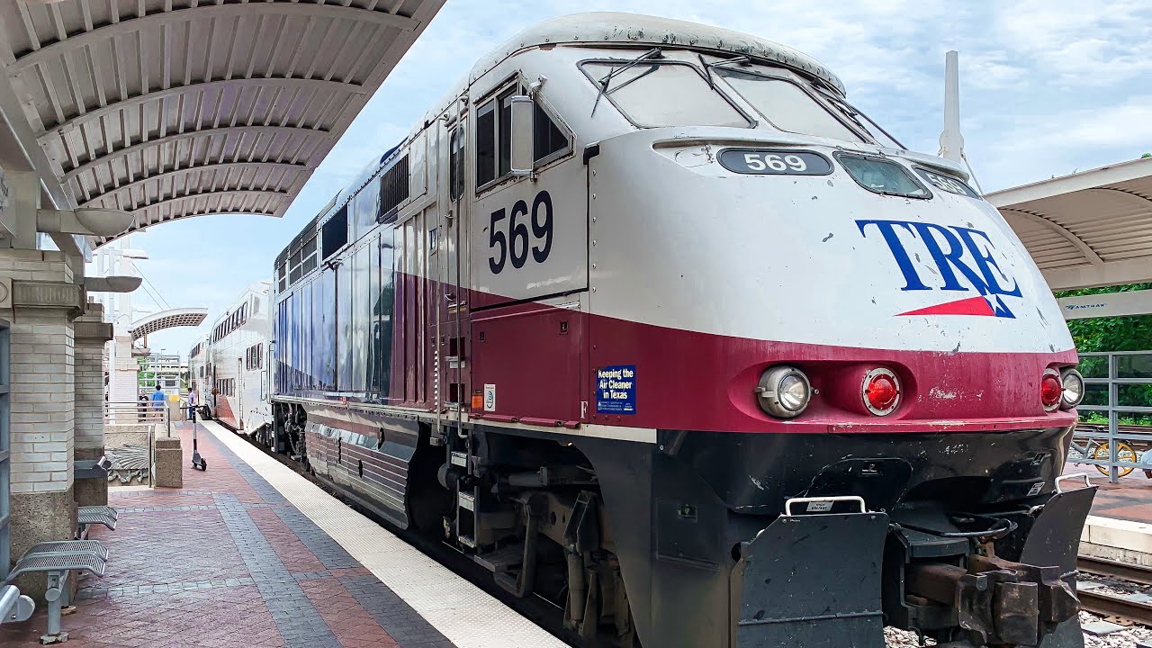 Trinity Railway Express Ride - TRWX 1002 - YouTube