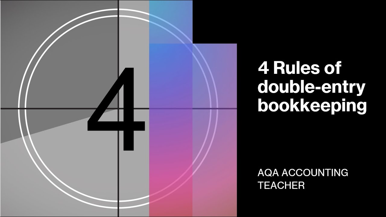 4 Easy Rules of Double Entry Bookkeeping Fully Explained: Accounting ...