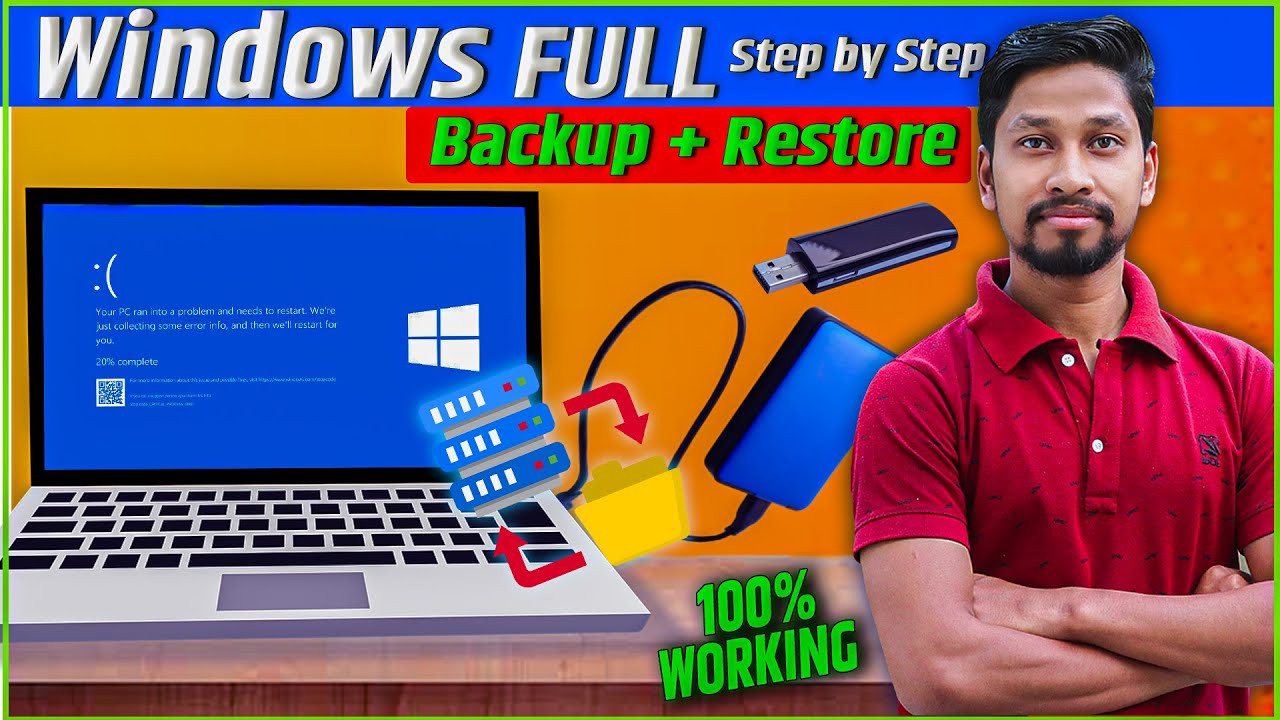 How to Create a Windows Backup and Restore Your System🚀Step-by-Step ...
