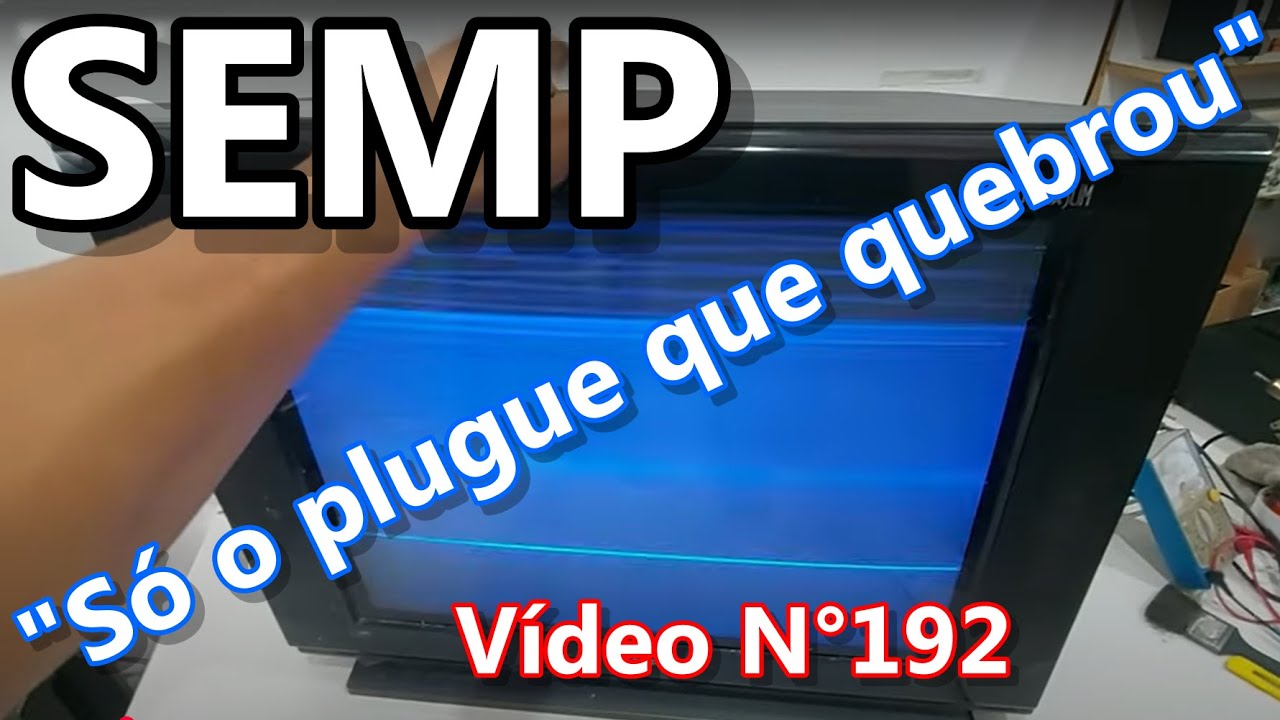 SEMP 29'' CRT ERA "SÓ O CONECTOR DO VÍDEO QUE QUEBROU" Vídeo N°192 ...