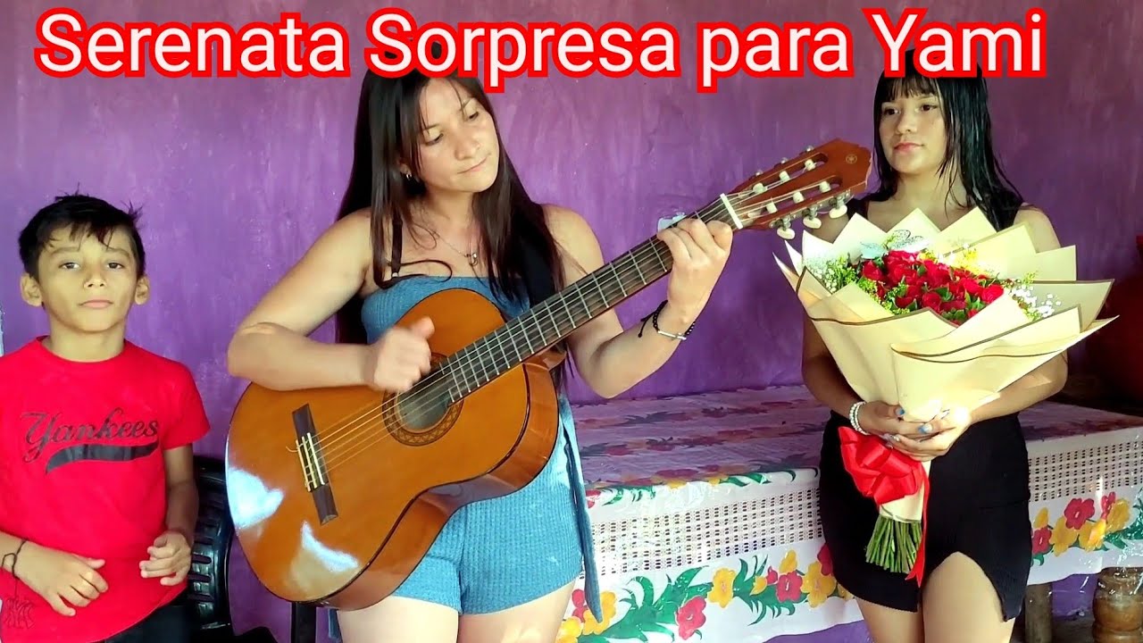 Llevamos Serenata Sorpresa a Yami Menjivar en su cumpleaños:Música En Familia - YouTube