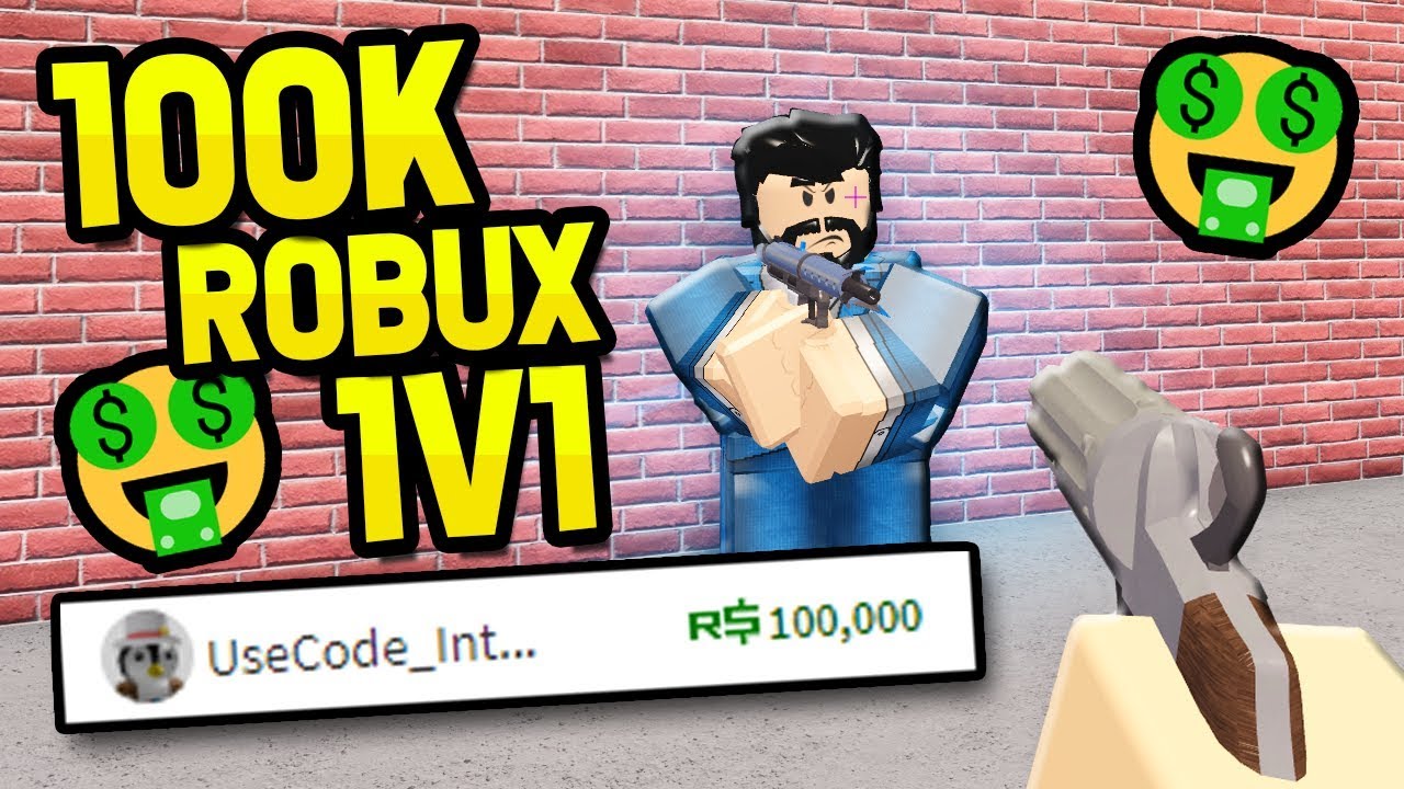 GET 30 KILLS AND WIN $100,000K ROBUX!... SENIAC vs INTELPLAYZ - YouTube