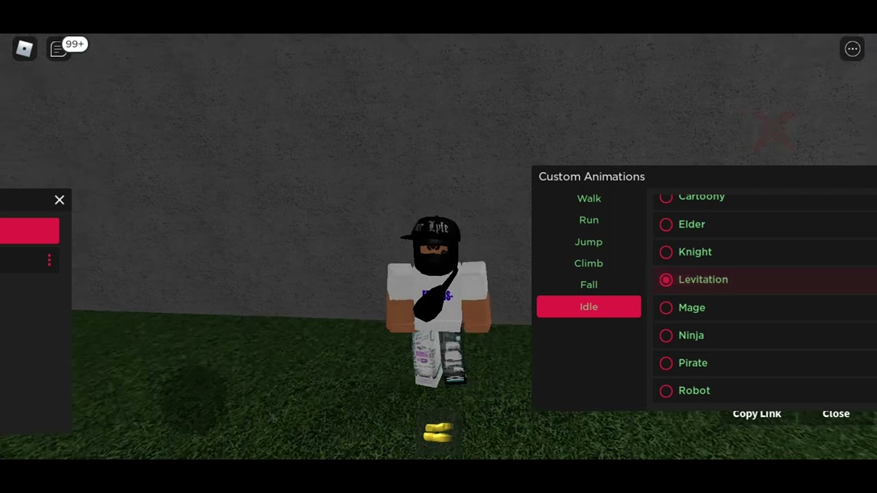 NEW ANIMATION GUI U CAN SWAP IDLE RUN JUMP AND FREE EMOTES WICH ARE ALL ...