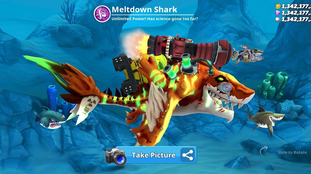 MELTDOWN SHARK EXPLODES | HUNGRY SHARK WORLD - YouTube