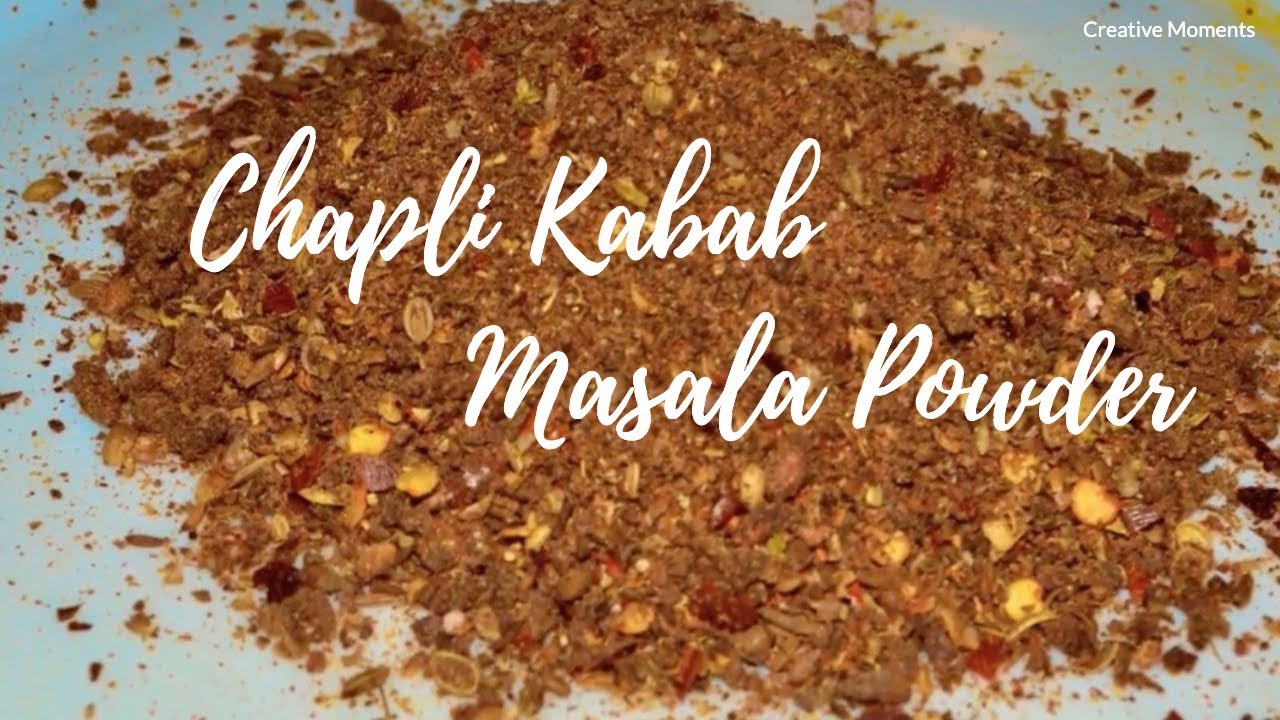 Easy Pakistani Chapli kabab masala powder recipe - YouTube