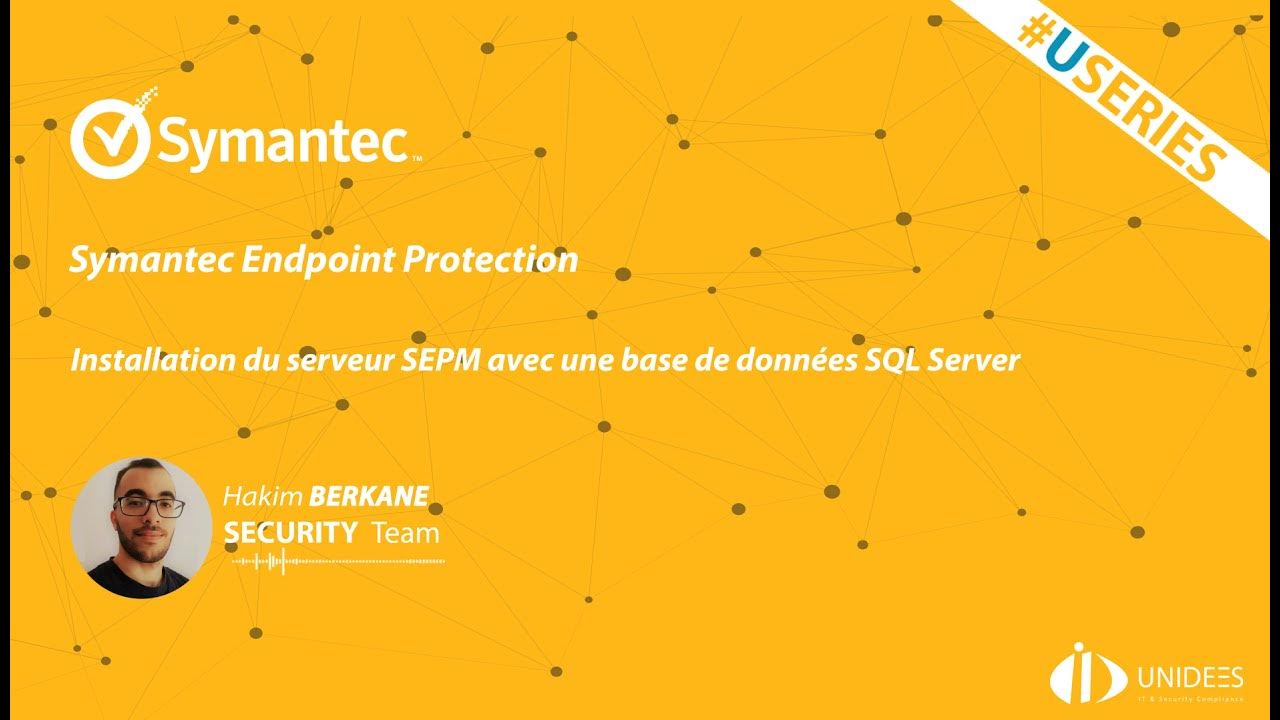 Installation du serveur SEPM avec une base de données SQL Server ...