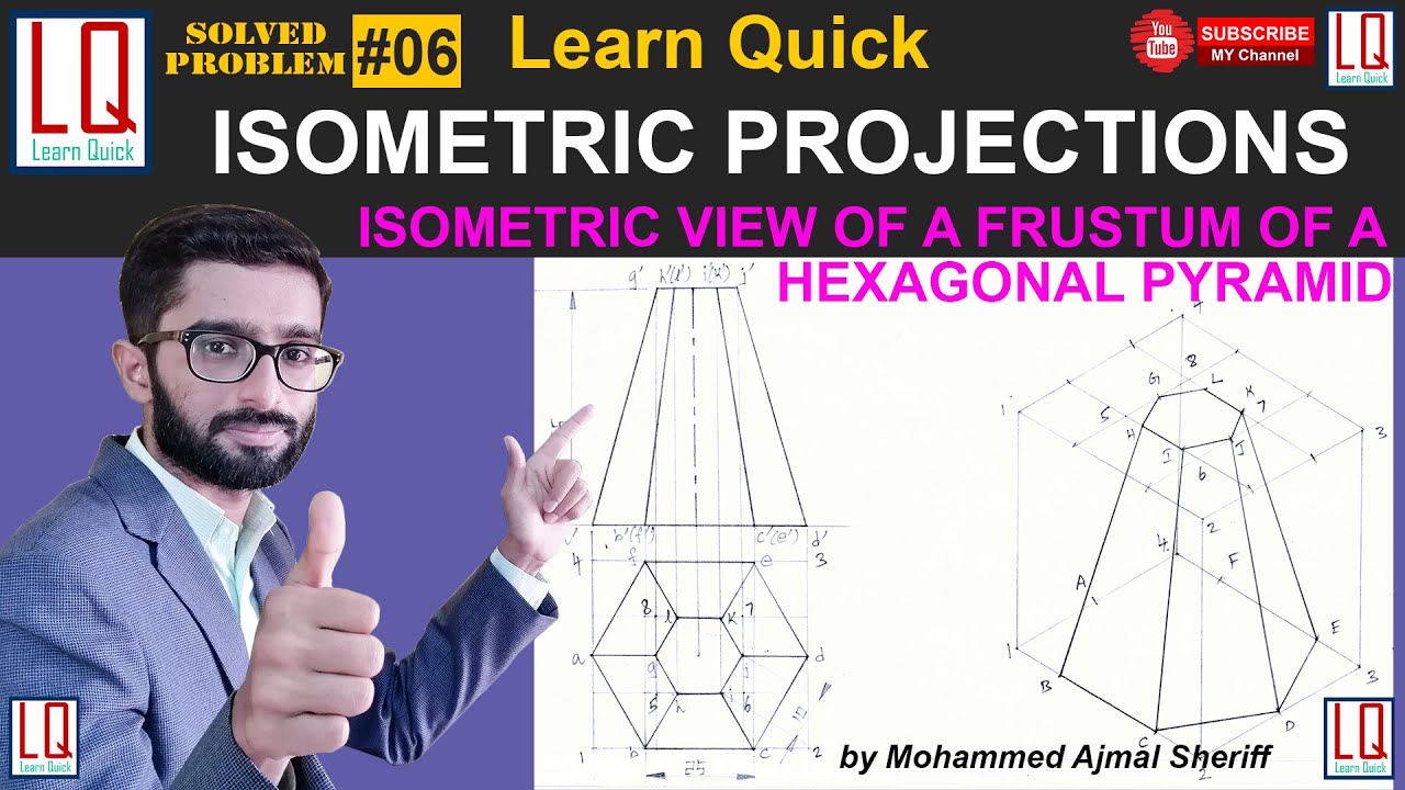 Isometric View Of A Frustum Of A Hexagonal Pyramid Isometric Projection Box Method By isometric-view-of-a-frustum-of-a-hexagonal-pyramid-isometric-projection-box-method-by