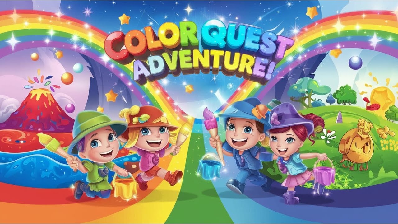 "Color Quest Adventure 🎨 | Fun and Educational Kids Song About Colors 🌈 ...
