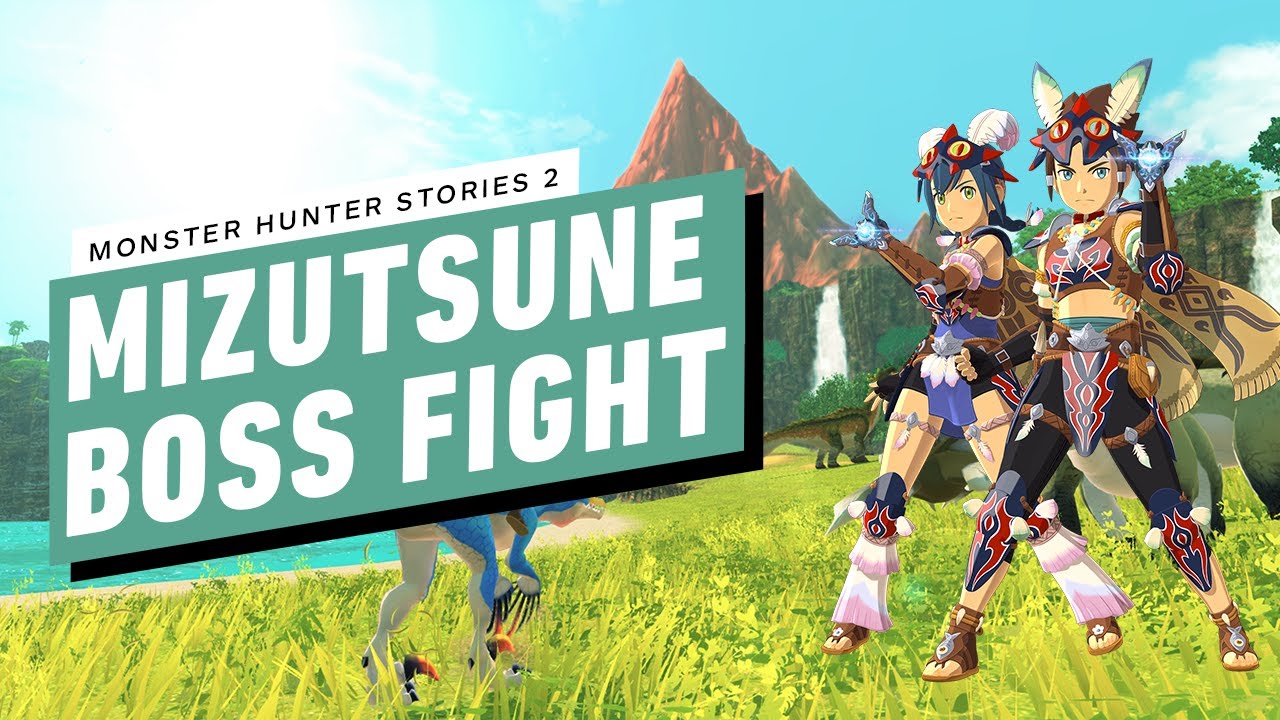 Monster Hunter Stories 2 Gameplay Walkthrough - Boss Fight: Mizutsune ...