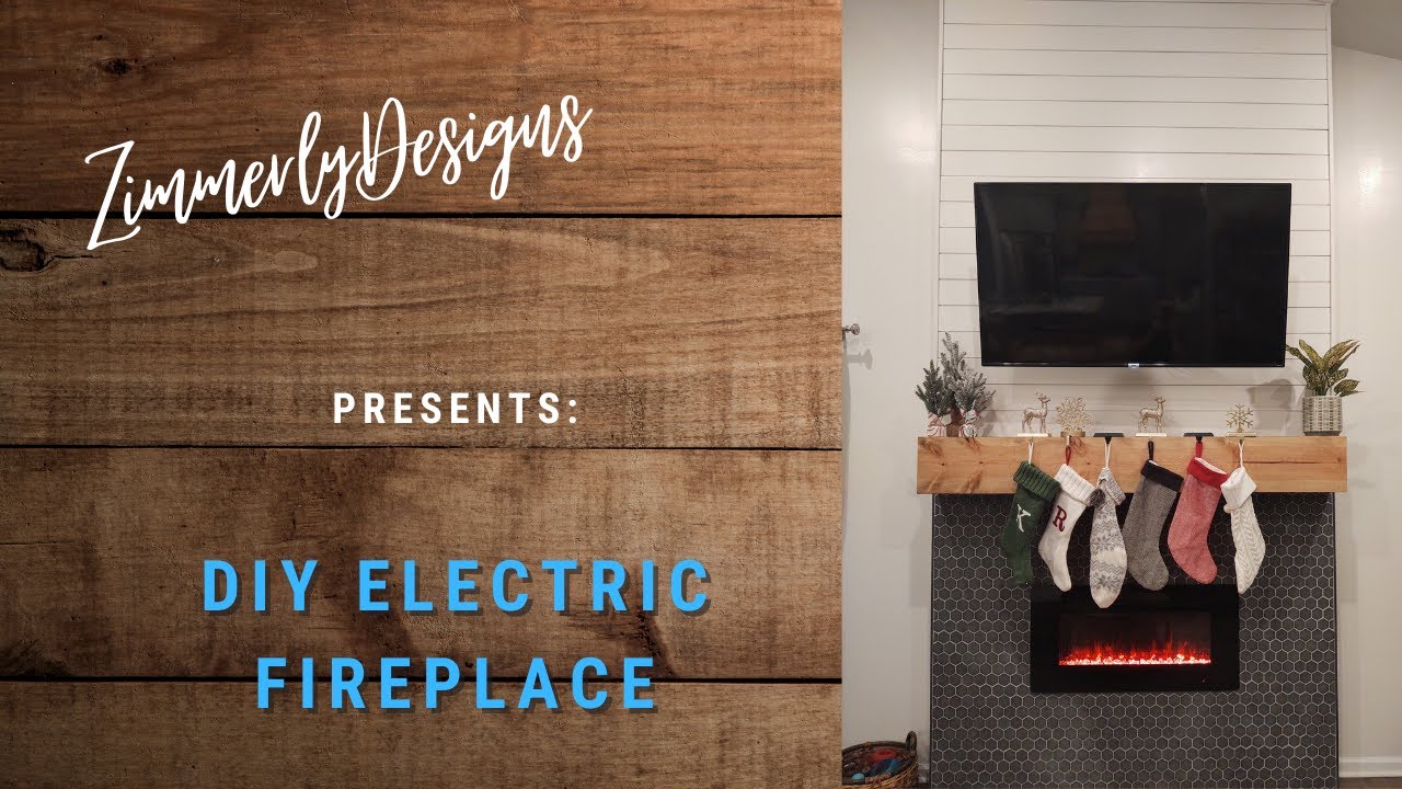 How we built our DIY Electric Fireplace - YouTube
