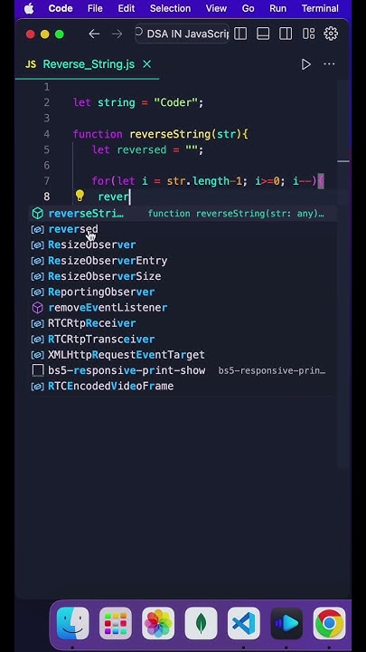 How To Reverse A String In Javascript Program To Reverse A String Youtube