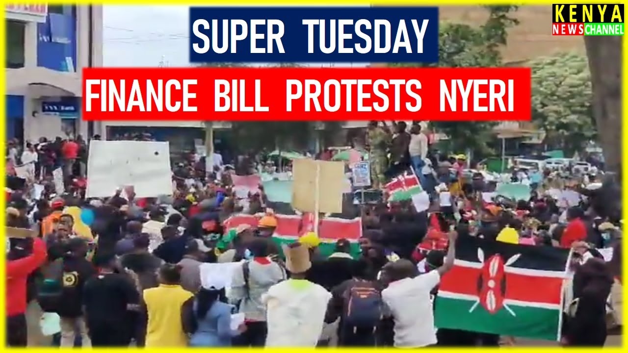 Situation in Nyeri Finance Bill Protests Maandamano today by Gen Z ...