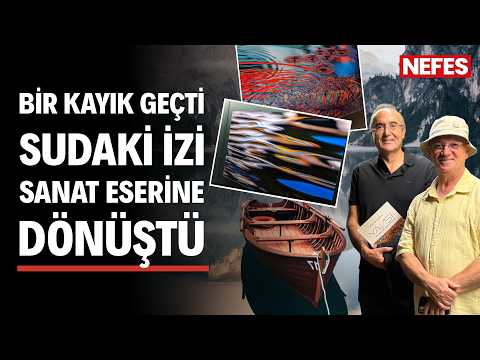 Bir kayık geçti, sudaki izi sanat eserine dönüştü