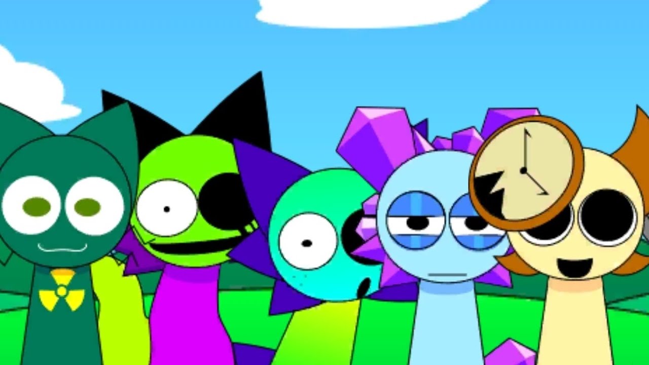 Sprunki PYRAMIXED- all Bonuses: all sounds and animation - YouTube