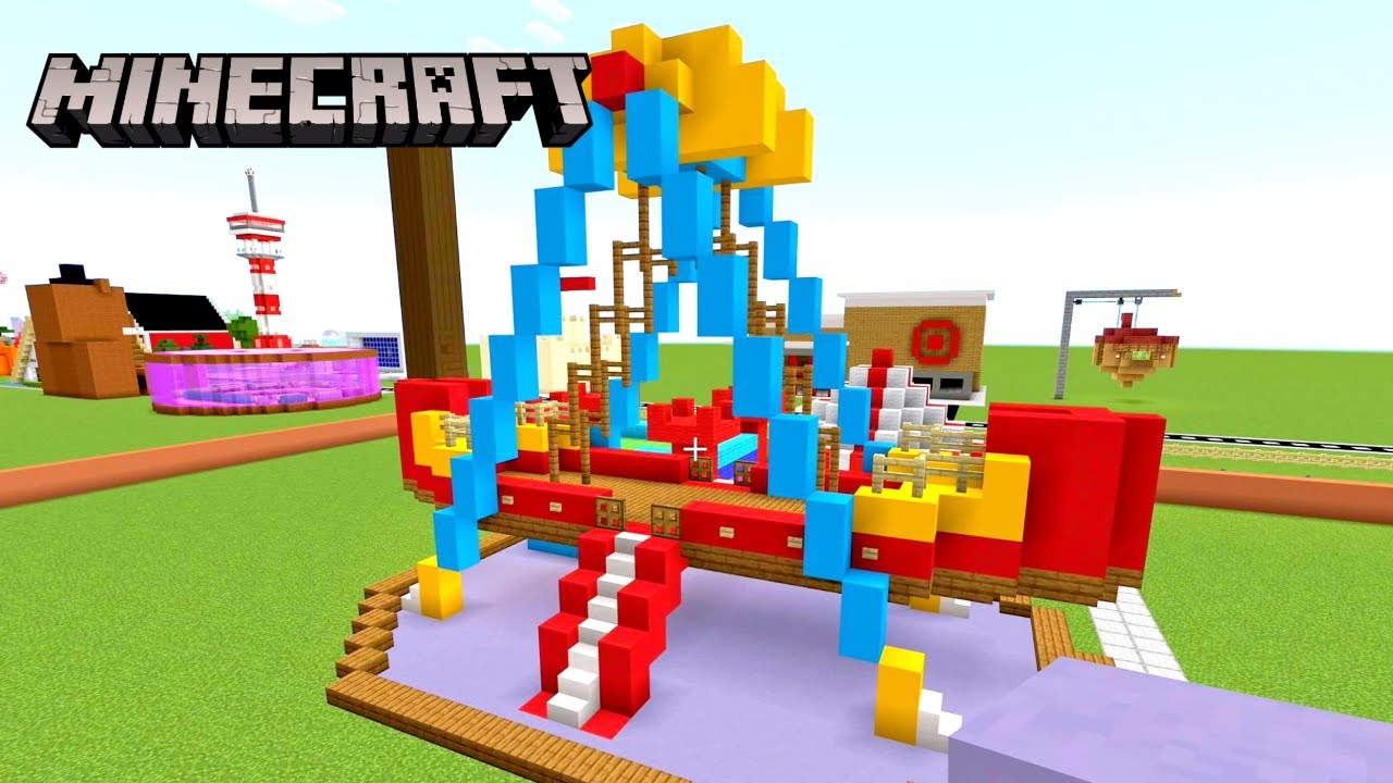 How To Build A Pirate Ship Ride In Minecraft (Amusement Park, Part 4 ...