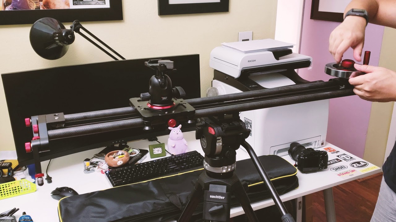 Neewer 31" Counterweight Flywheel Video Camera Slider w/Carbon Rails ...