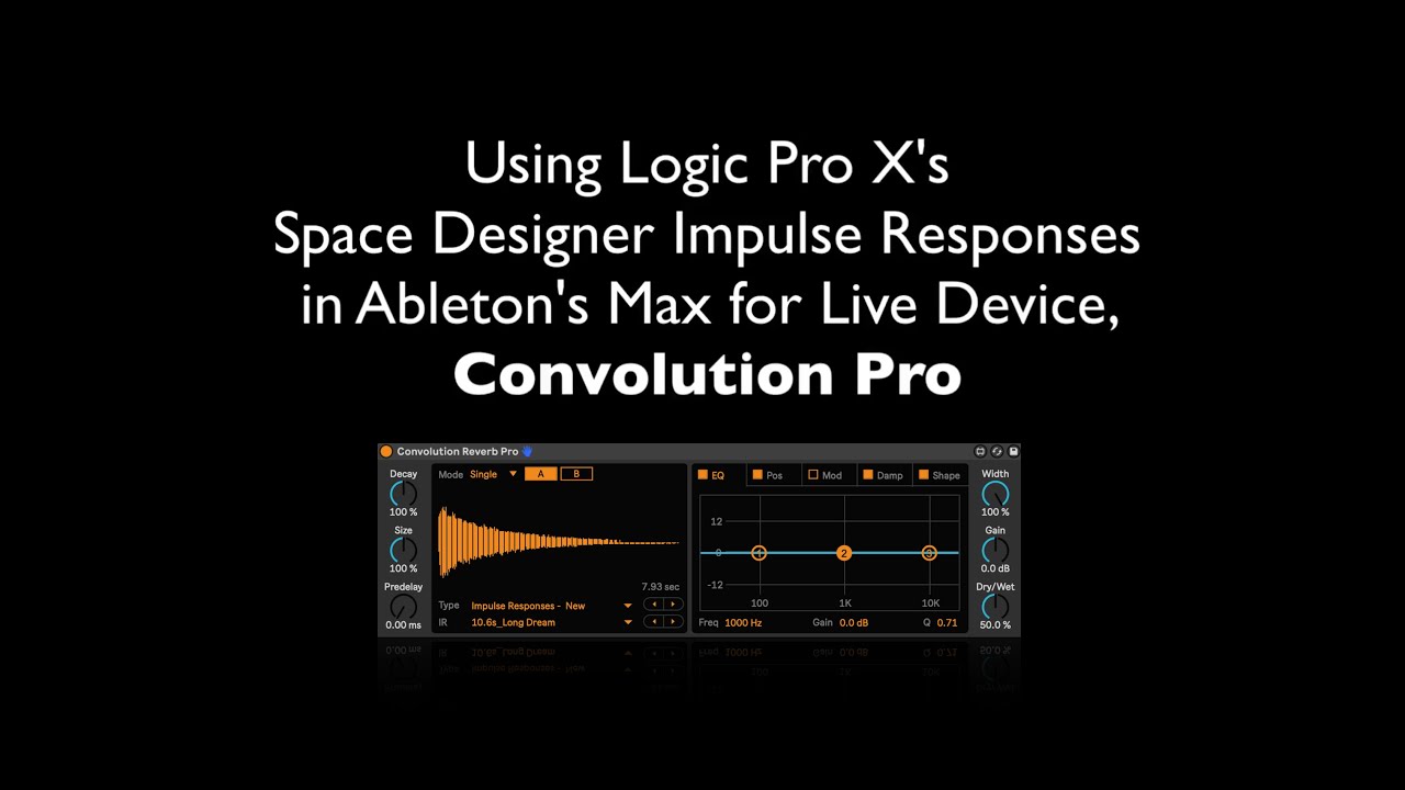 Using Logic Space Designer Impulse Responses in Ableton Live ...