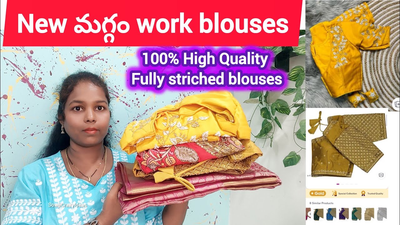 Most trending full striched మగ్గం work blouses for bridal/festive/party ...