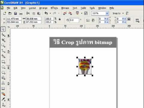 crop bitmap in corelDRAW - YouTube