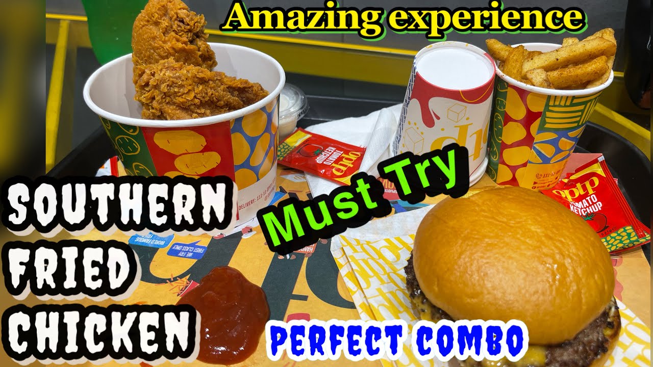 Food Adventure OPTP’ Fried chicken & Smash Beef Burger Teste Test ...