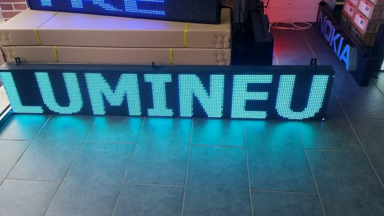 enseigne lumineuse LED, www.pub-led.pro +33 (6) 5217 2524 - YouTube