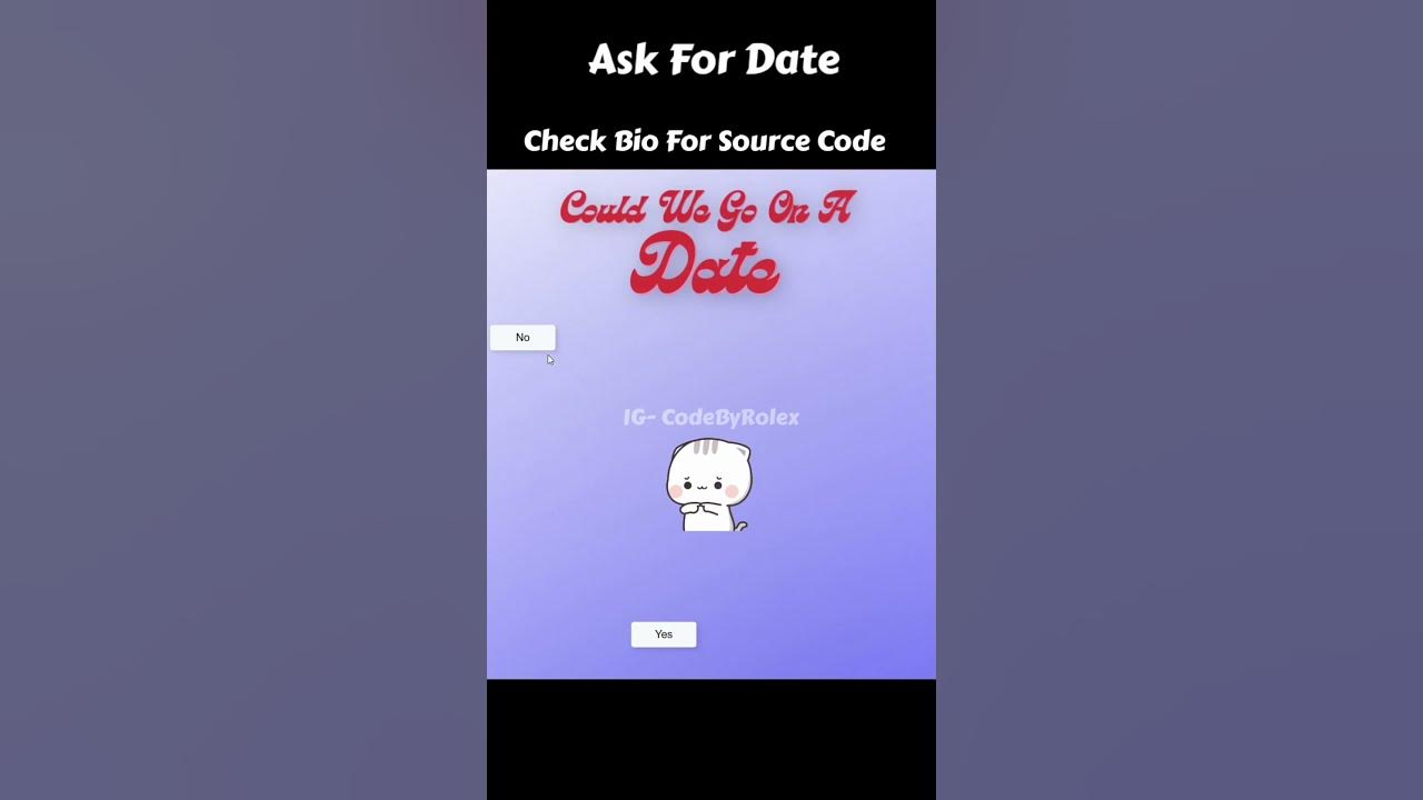 Ask for date feat coding #codebyrolex #webdesign #webdevelopment - YouTube