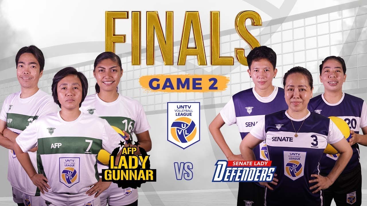 UNTV Volleyball League Finals Game 2: AFP Lady Gunnar vs Senate Lady ...