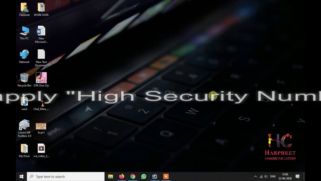 How to apply HSRP "High Security Number Plate" | Harpreet Communication ...