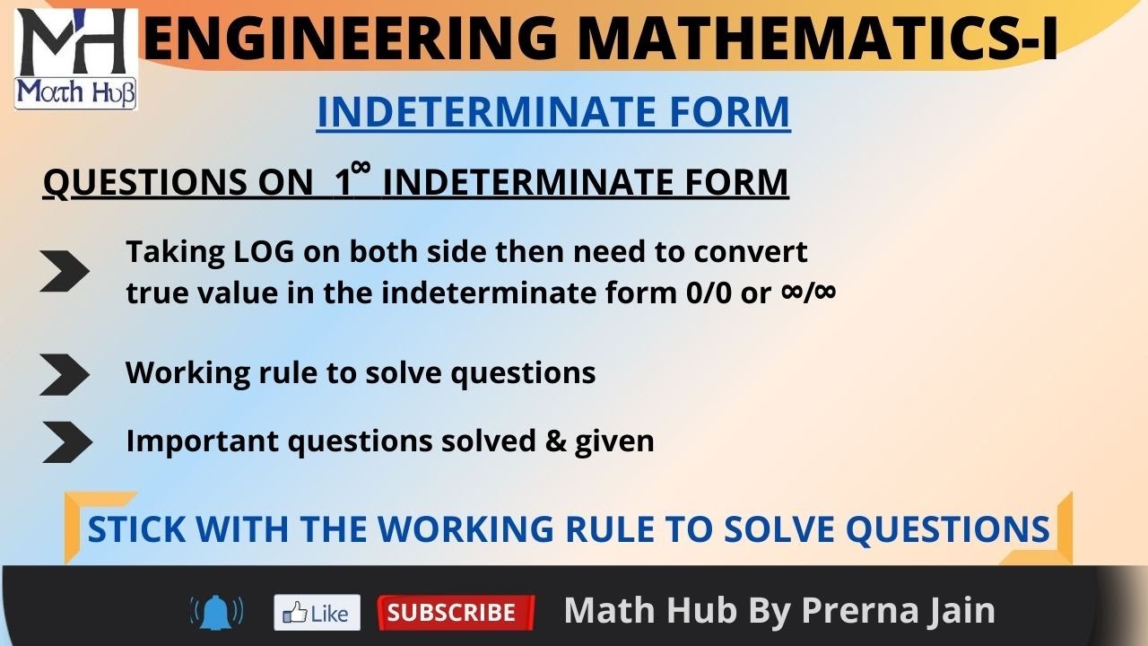 #8-Indeterminate form - super easy and step wise explanation of the ...